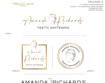 Dental Care Teeth Whitening Logo 435 | Etsy