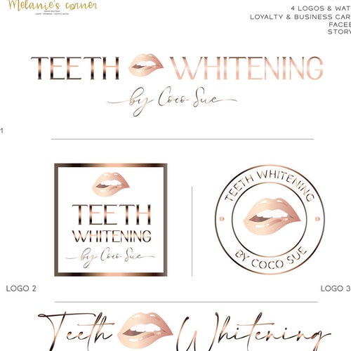 Teeth Whitening Logo 370 - Etsy