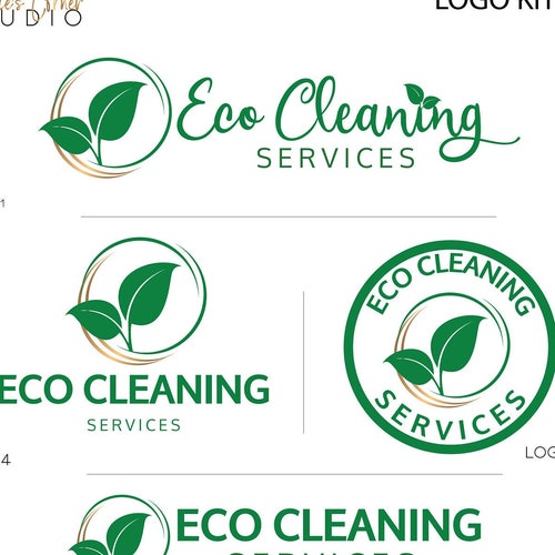Cleaning Logo Eco Cleanining Logo 488 - Etsy