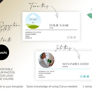 Email Signature Template 02 - Etsy