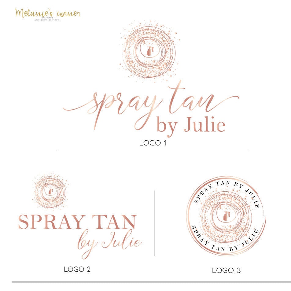 Spray Tan Logo Mobile Tanning Logo Logo Design Beauty Logo - Etsy