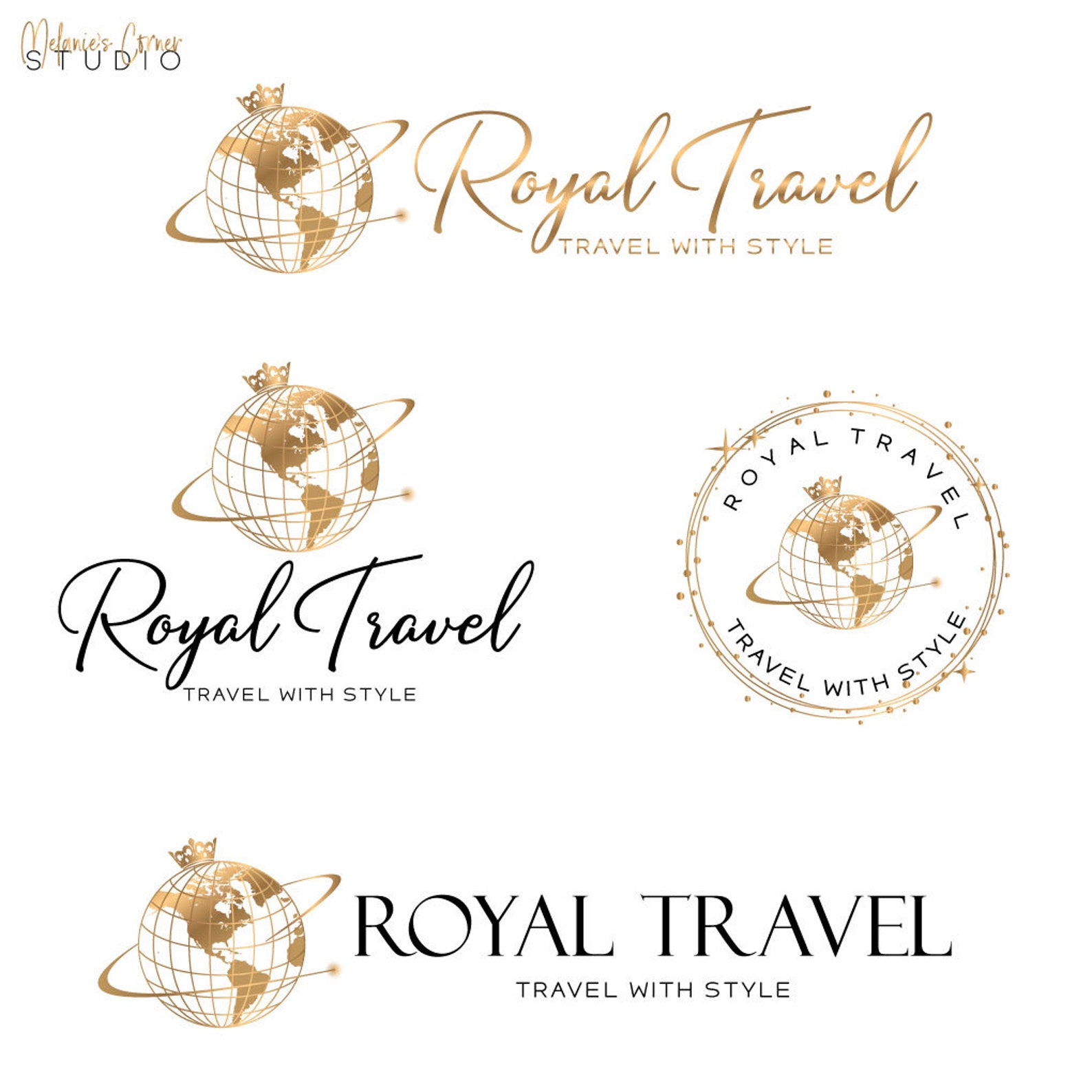 Travel Blog Logo Globe Logo 592 - Etsy