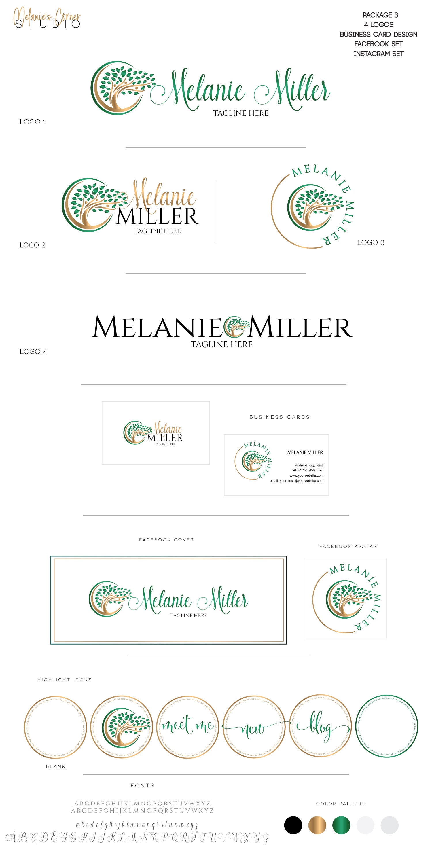 Tree Logo Design 526 | Etsy