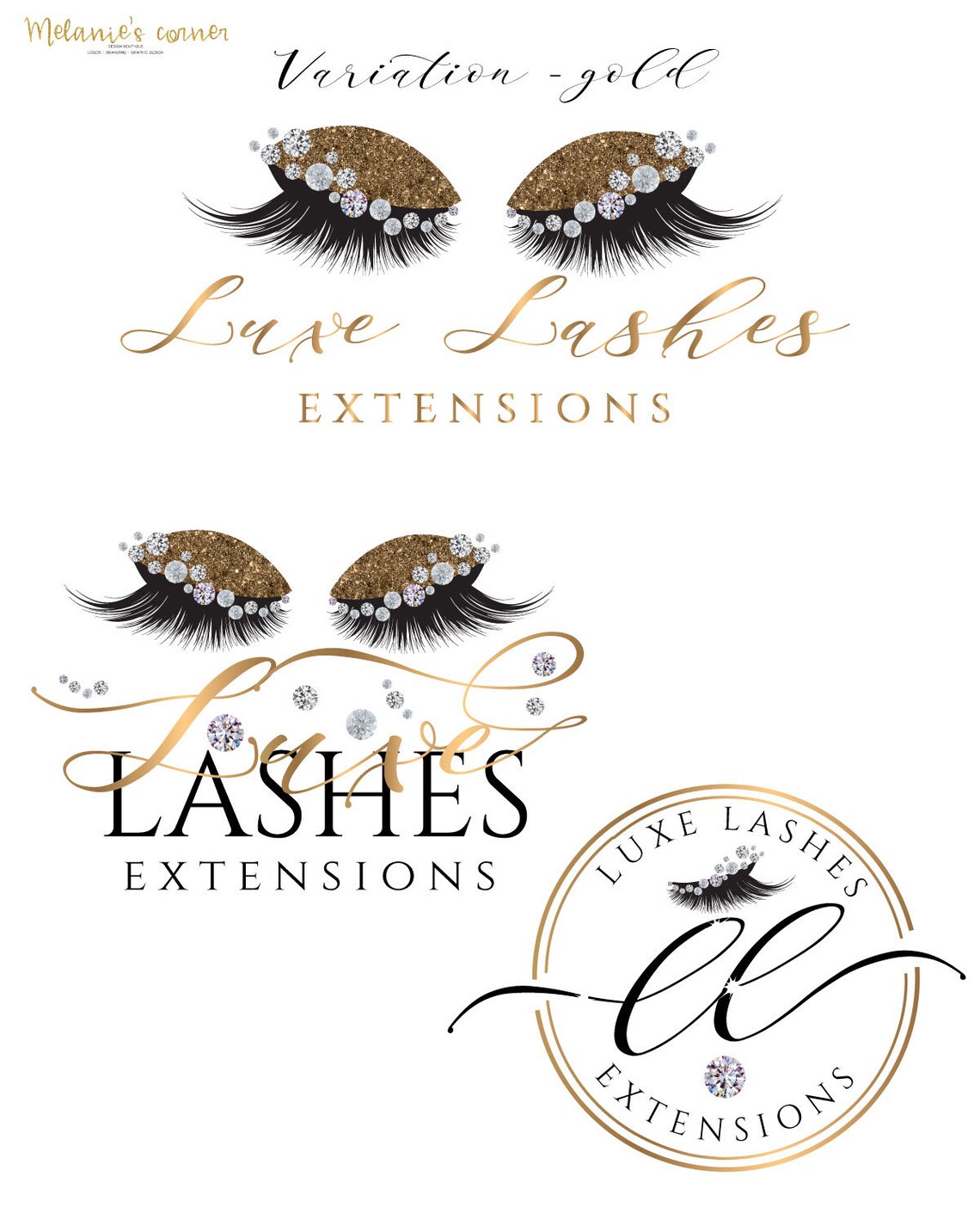Lash Logo Beauty Branding Logo - Etsy