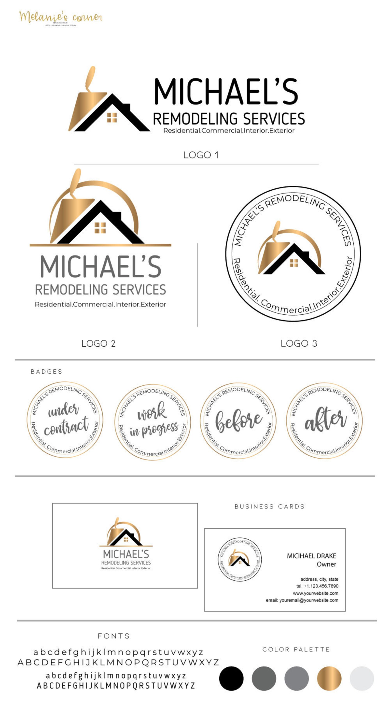 Remodeling Logo Home Repair Logo 587a - Etsy