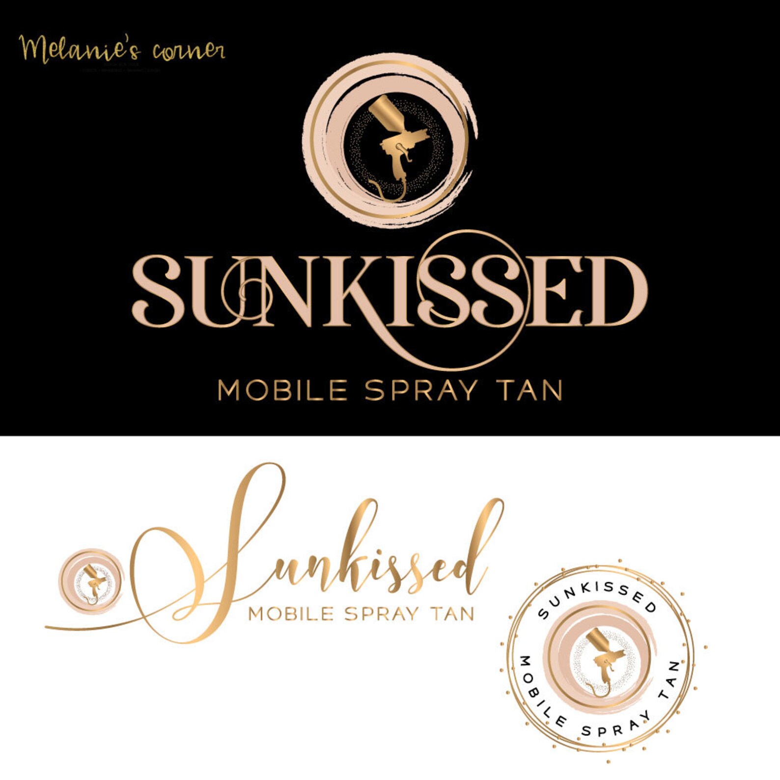 Mobile Tanning Logo Spray Tan Logo 391 | Etsy