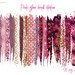 Brush Strokes Clipart Pink Glitter Brush Strokes 17 - Etsy