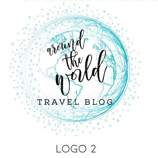 Travel Blog Logo Earth Logo Travel Logo Blog Logo Life | Etsy