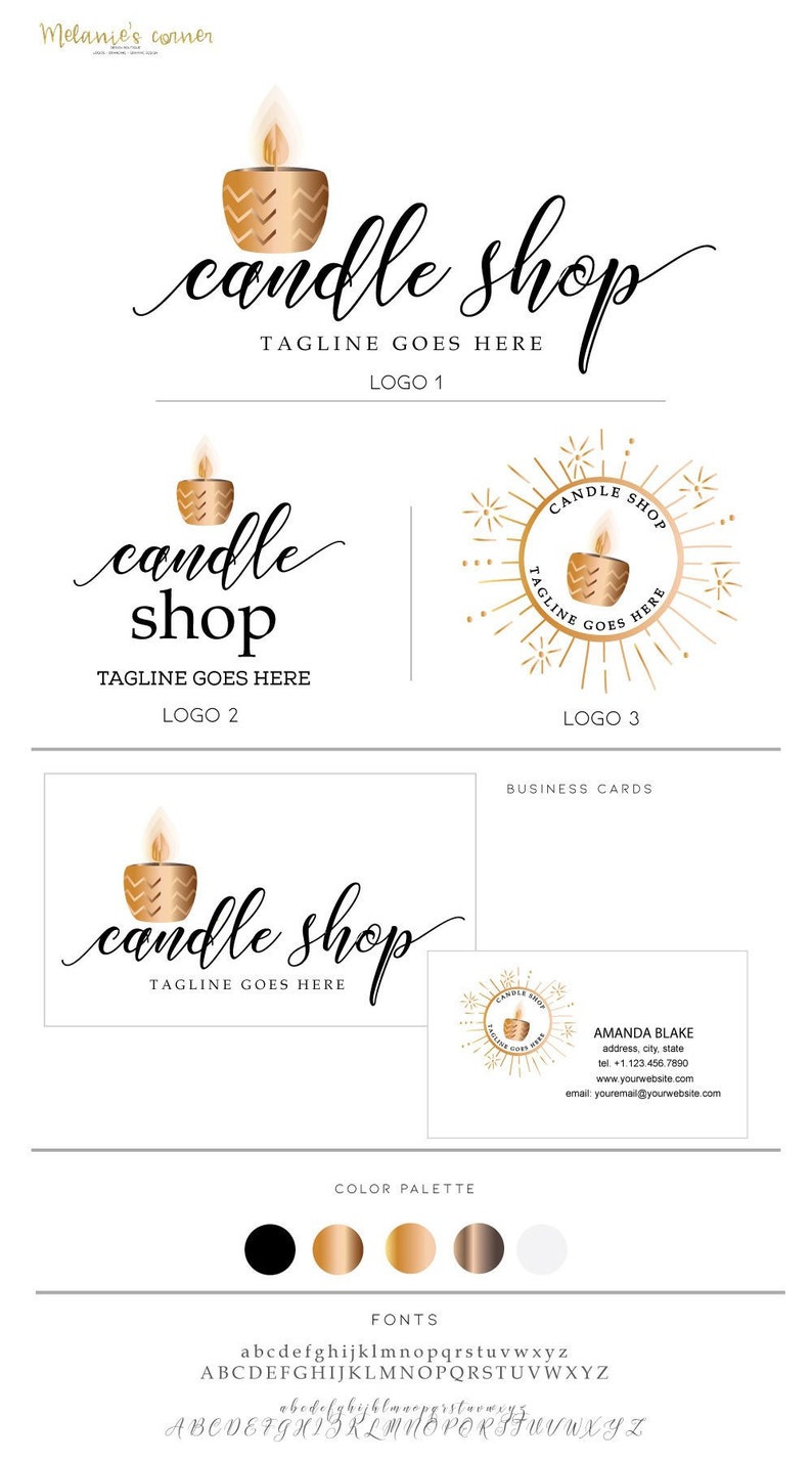 Logo Design Candle Candle Logo Design Candle Making Logo - Etsy