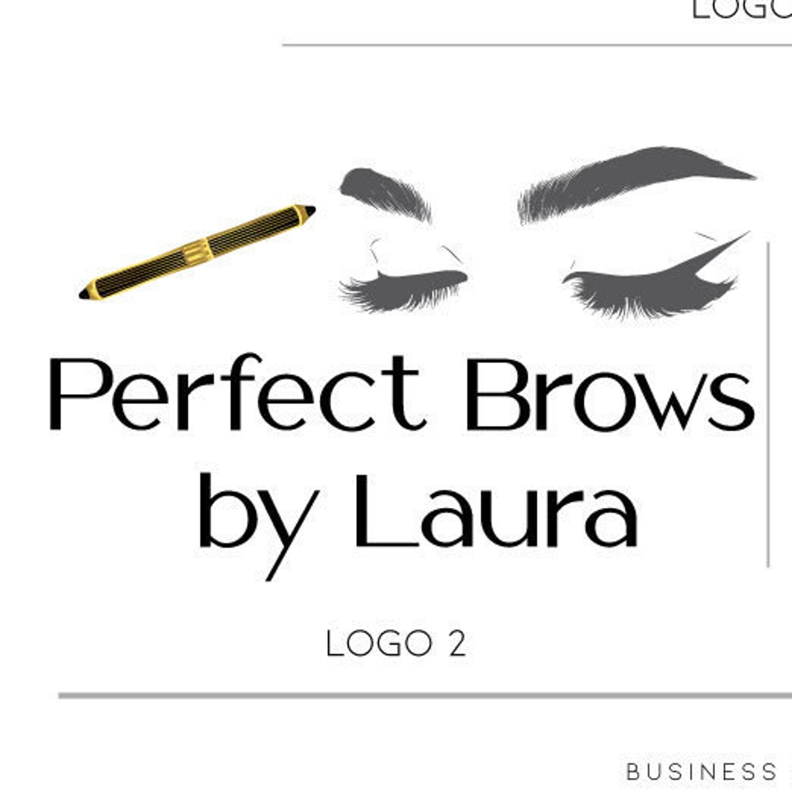 Microblading Brow Logo Microblading Logos Beauty Logo Beauty - Etsy
