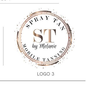 Spray Tan Logo, Mobile Tanning Logo, Logo Design, Gold Logo, Beauty ...