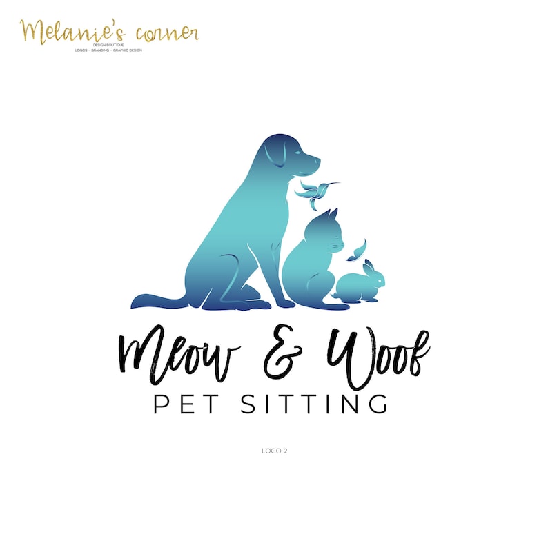 Pet Sitting Logo Design 366 | Etsy