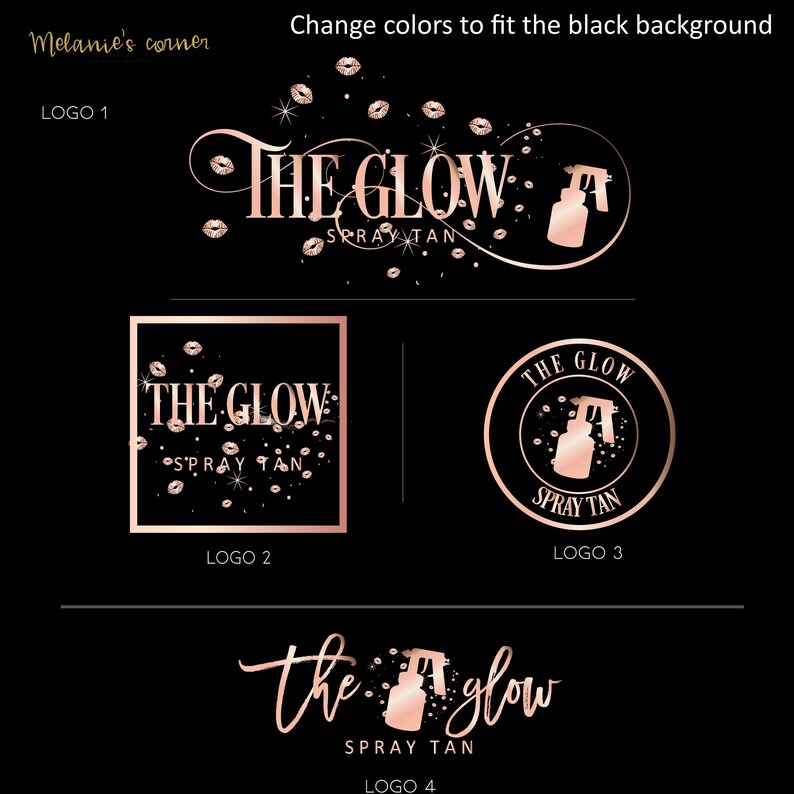 Mobile Spray Tanning Logo 434 - Etsy