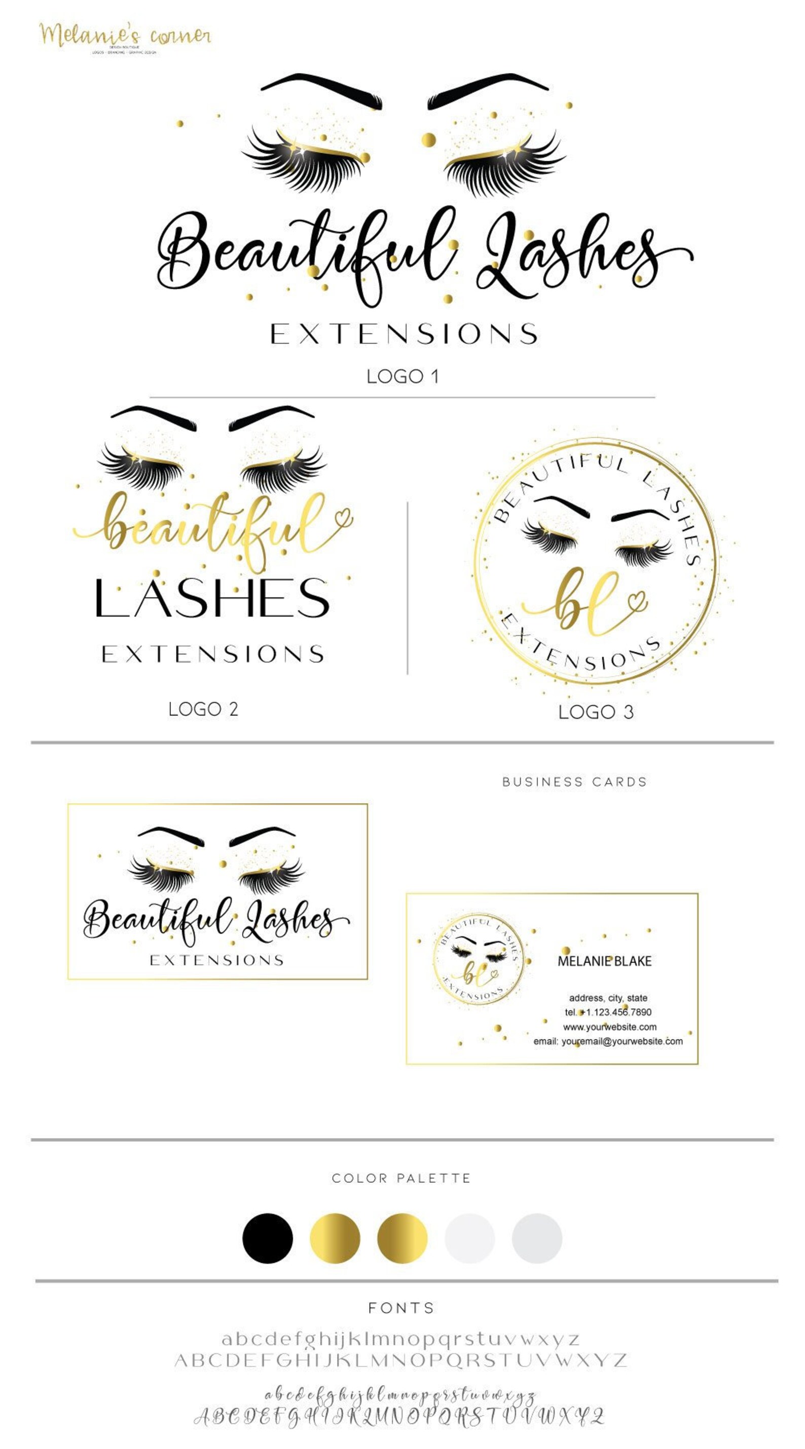 Lash Logo Lashes Logo Eyelash Extensions Logo Beauty Logo - Etsy
