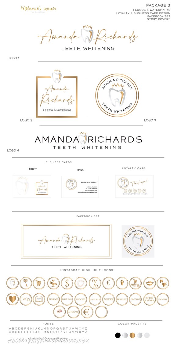 Teeth Whitening Logo 575 | Etsy