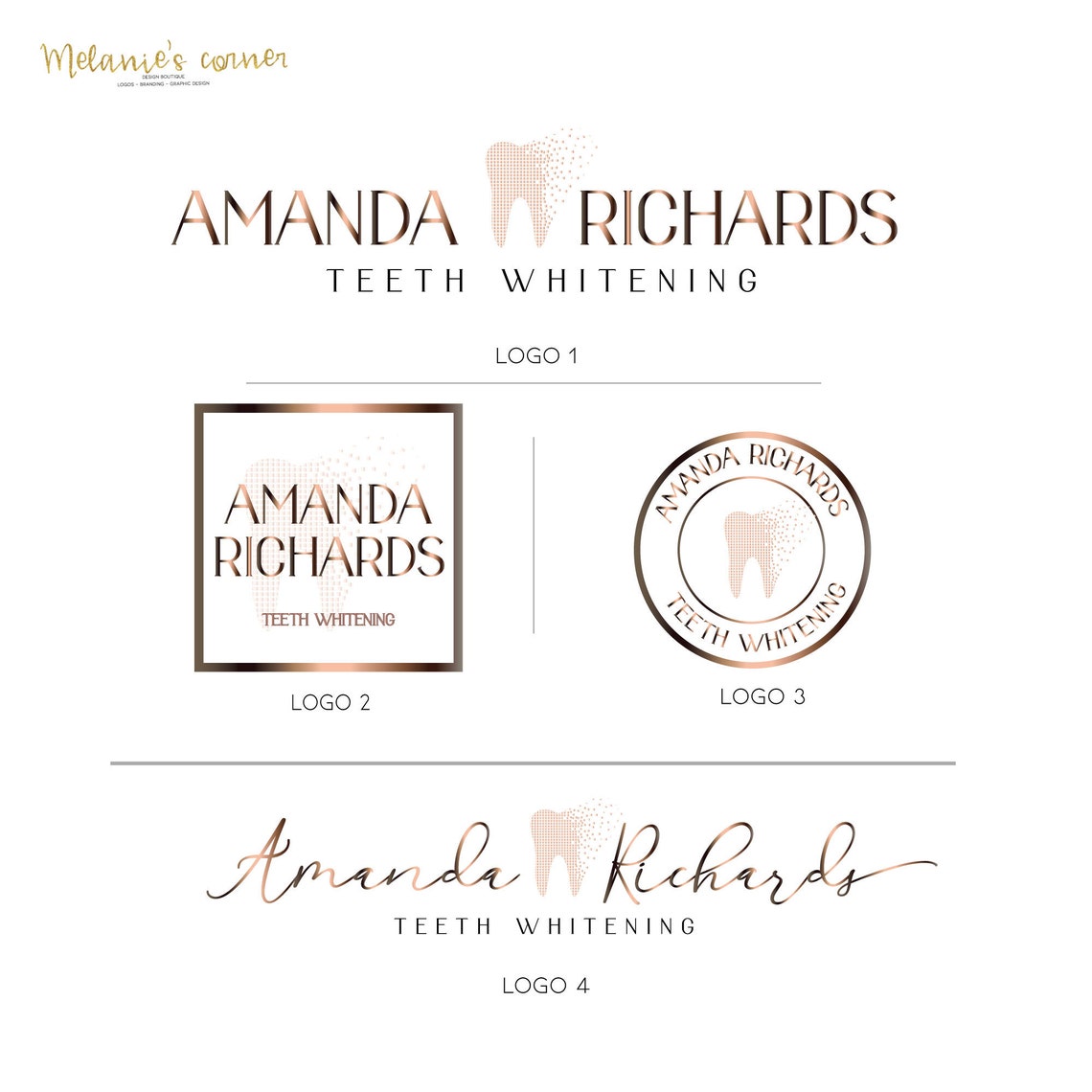 Teeth whitening logo 433 | Etsy