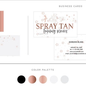 Spray Tan Logo, Mobile Tanning Logo 217 - Etsy