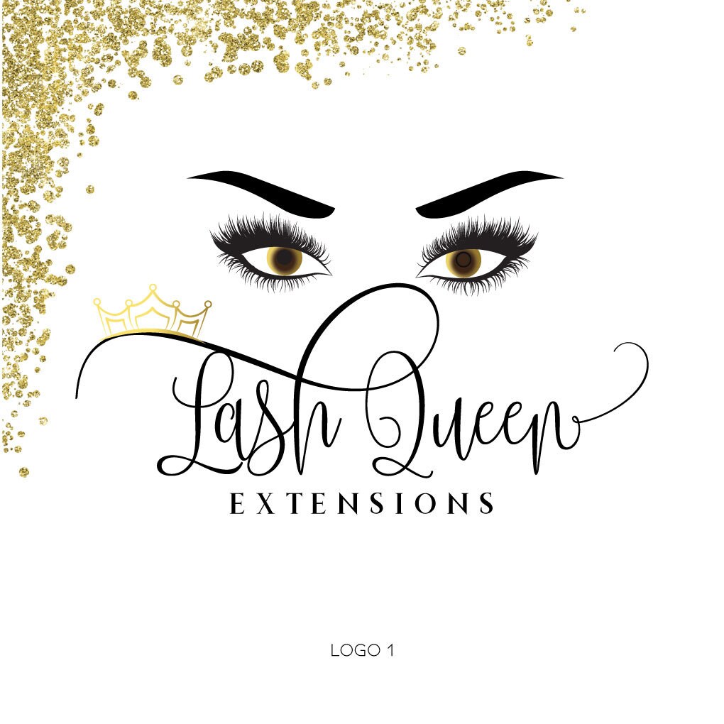 Lash Logo, Eyelash Logo Design, Makeup Artist Logo, Small Business Logo ...