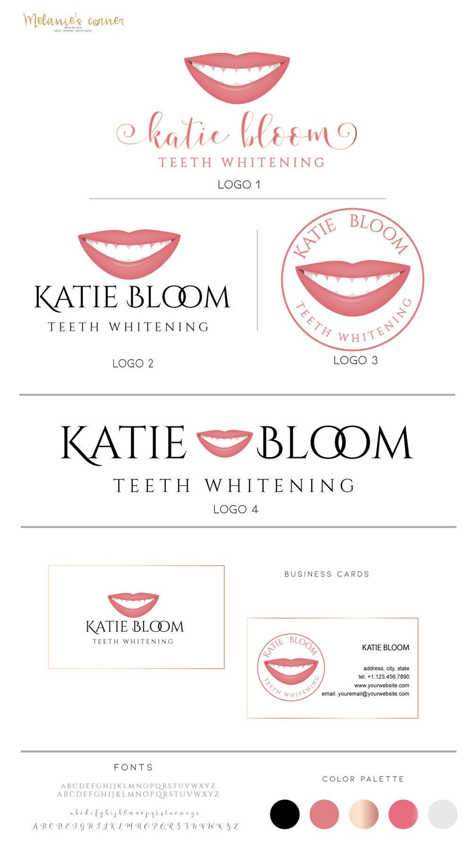 Teeth Whitening Logo 372 | Etsy