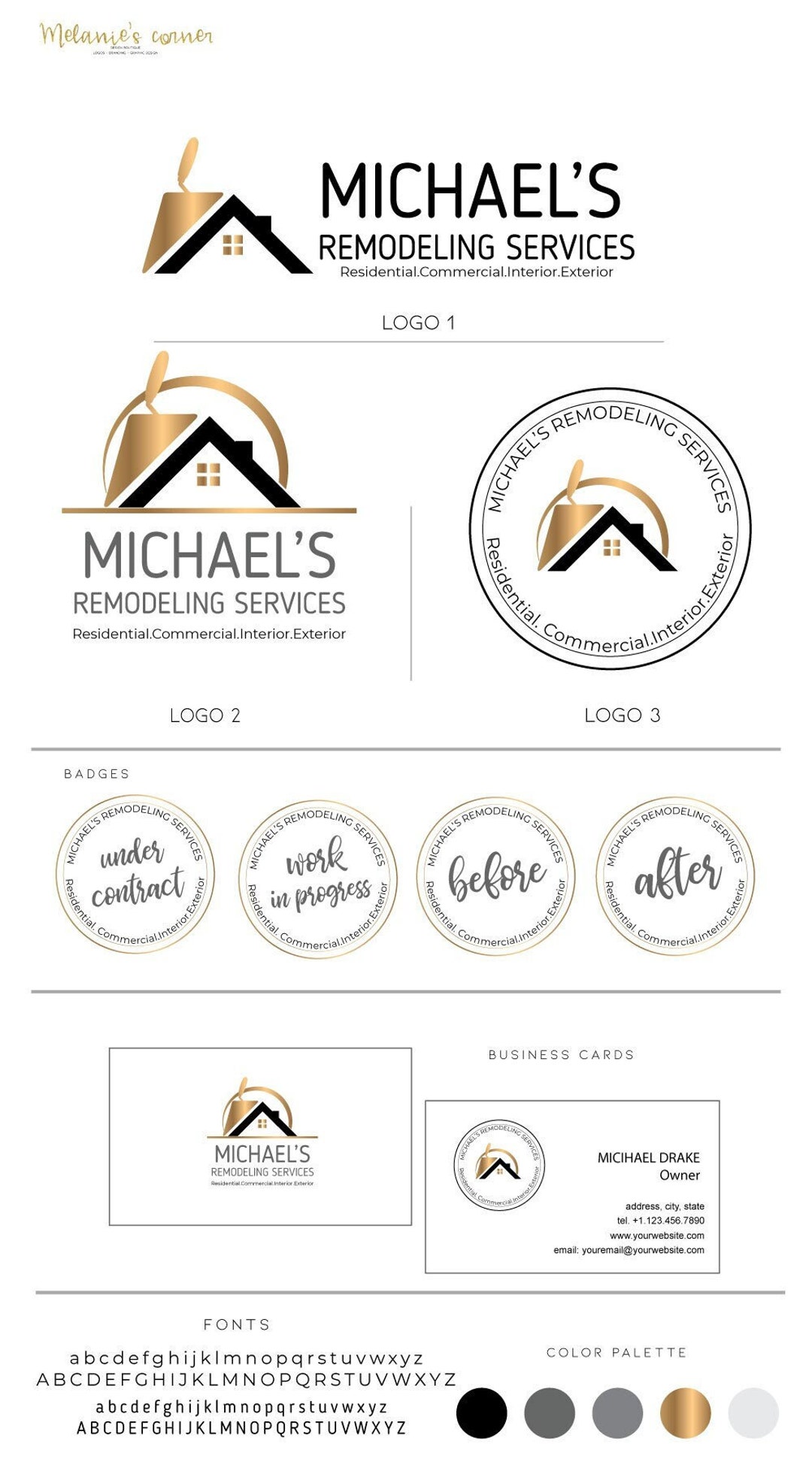 Remodeling Logo, Home Repair Logo 587a - Etsy