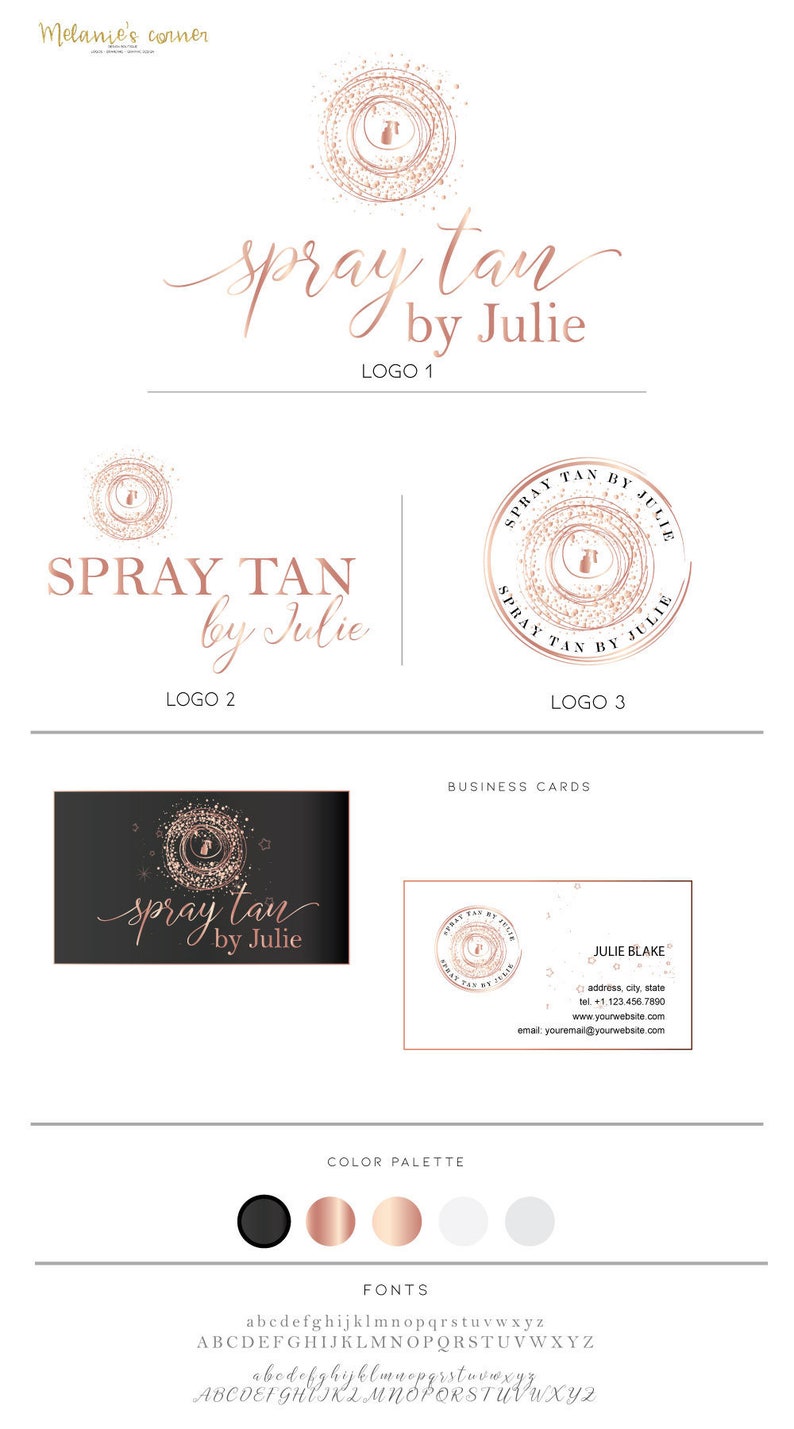 Spray Tan Logo Mobile Tanning Logo Logo Design Beauty Logo | Etsy