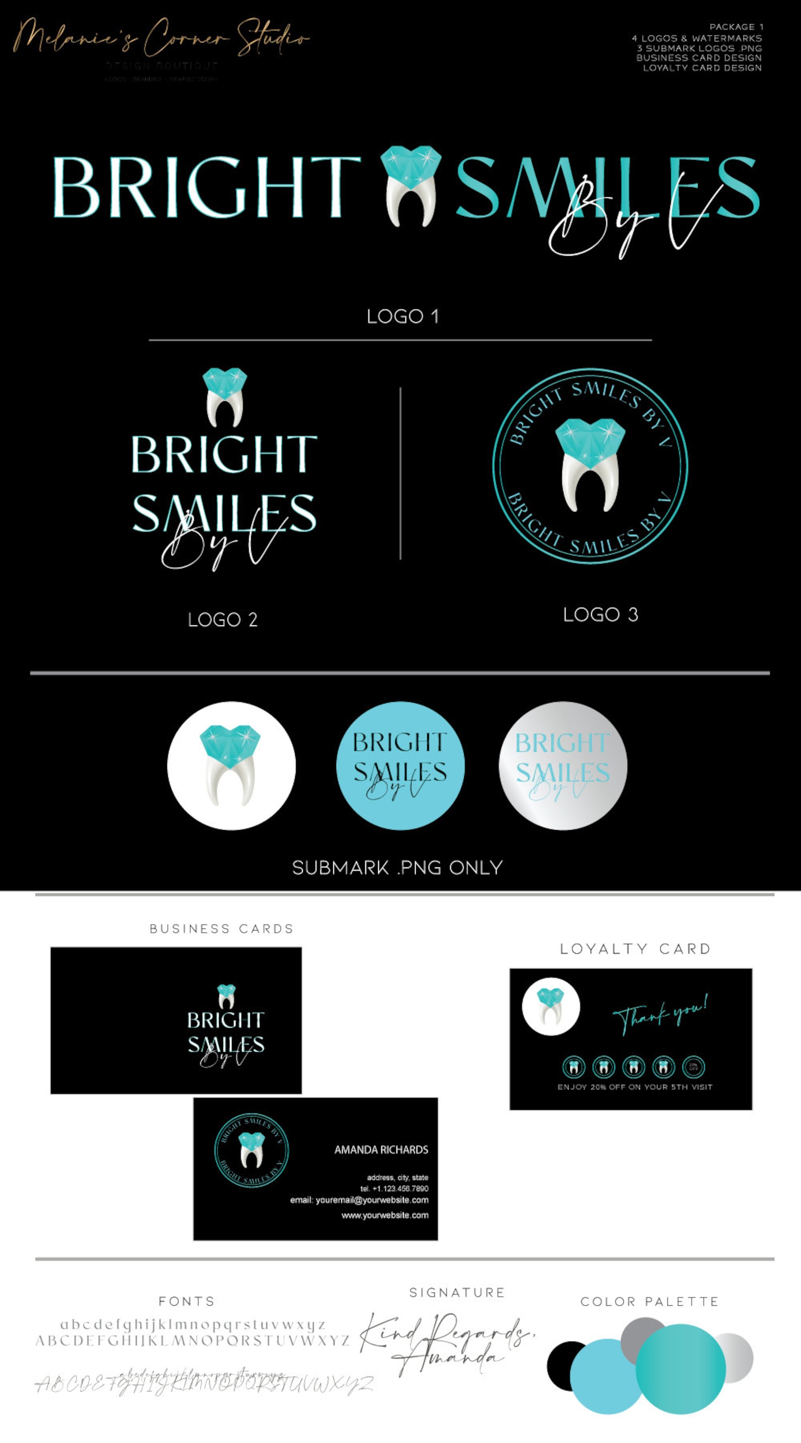 Diamond Teeth Whitening Logo Design - Etsy