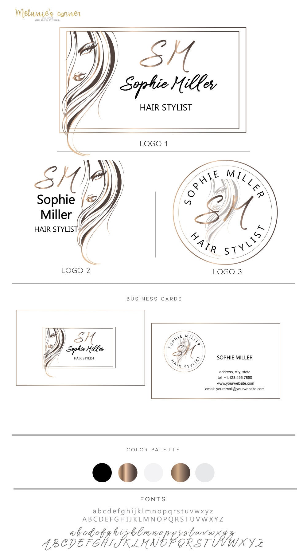 Hair Salon Logo Hairstylist Logo Design Hair Logo Design | Etsy