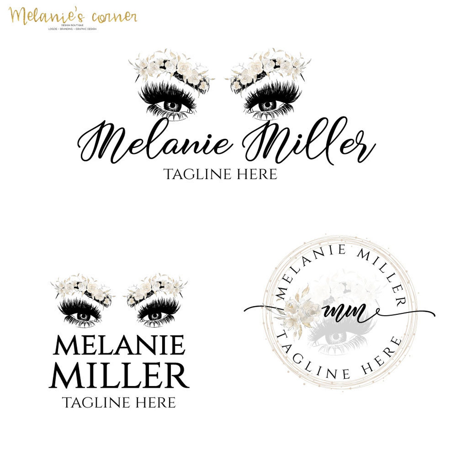 Lash Extensions Logolash Logo Eyelash Logo Beauty Branding | Etsy