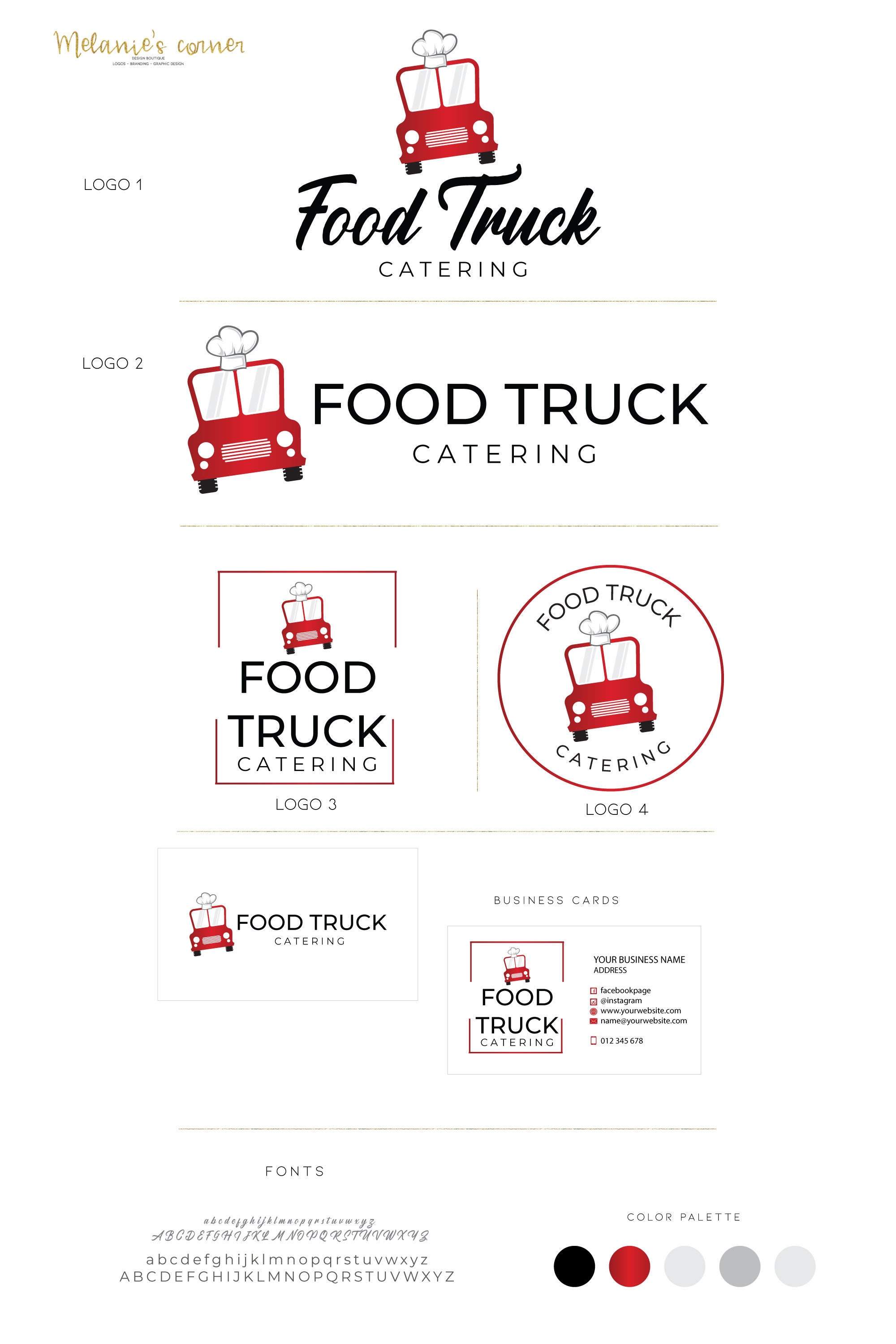 Stationery Delivery logo Food truck logo 533 Design & Templates Paper ...