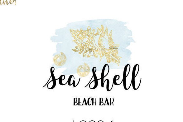Tropical Logo Beach Bar Logo 119 | Etsy
