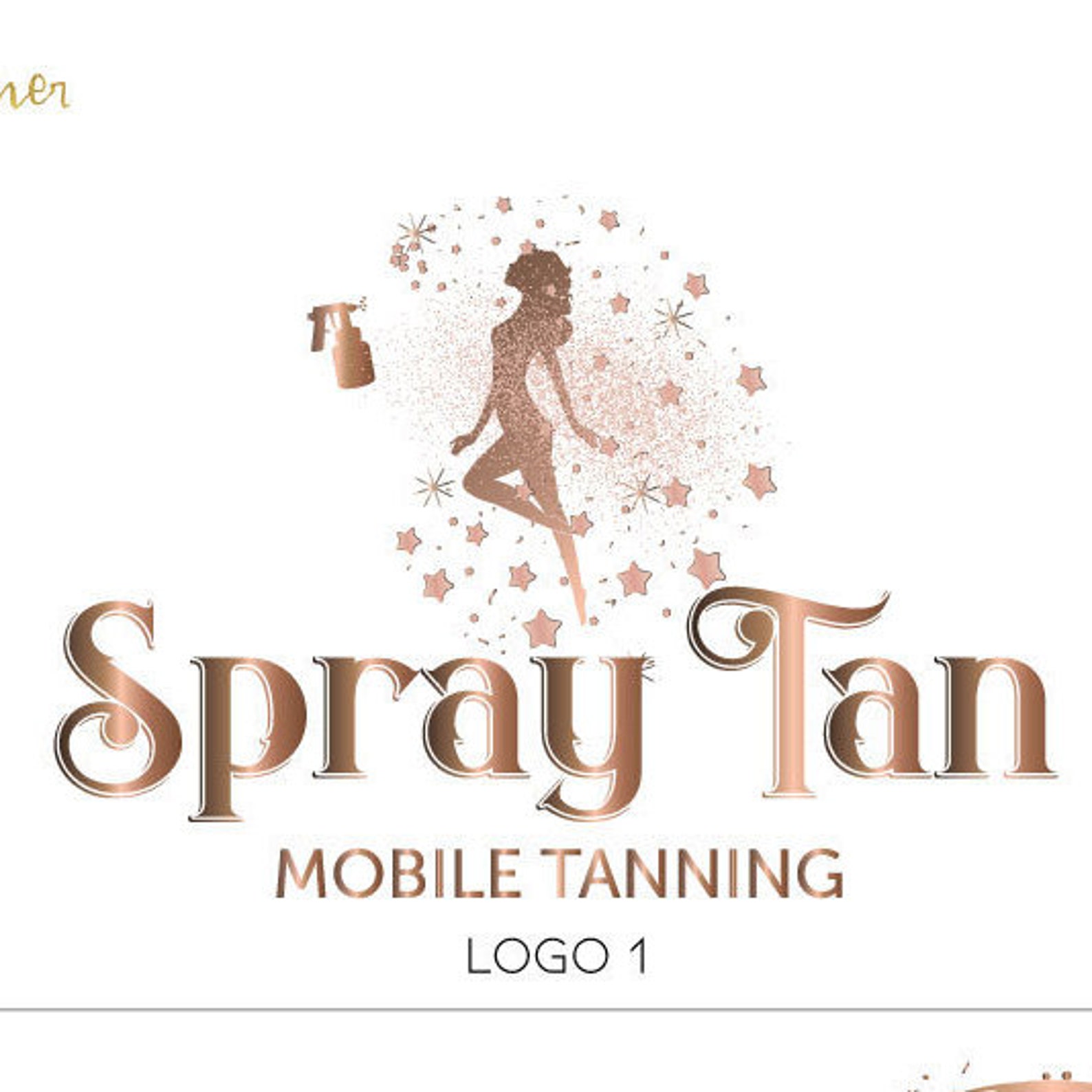 Mobile Tanning Logo Spray Tan Logo 288 - Etsy