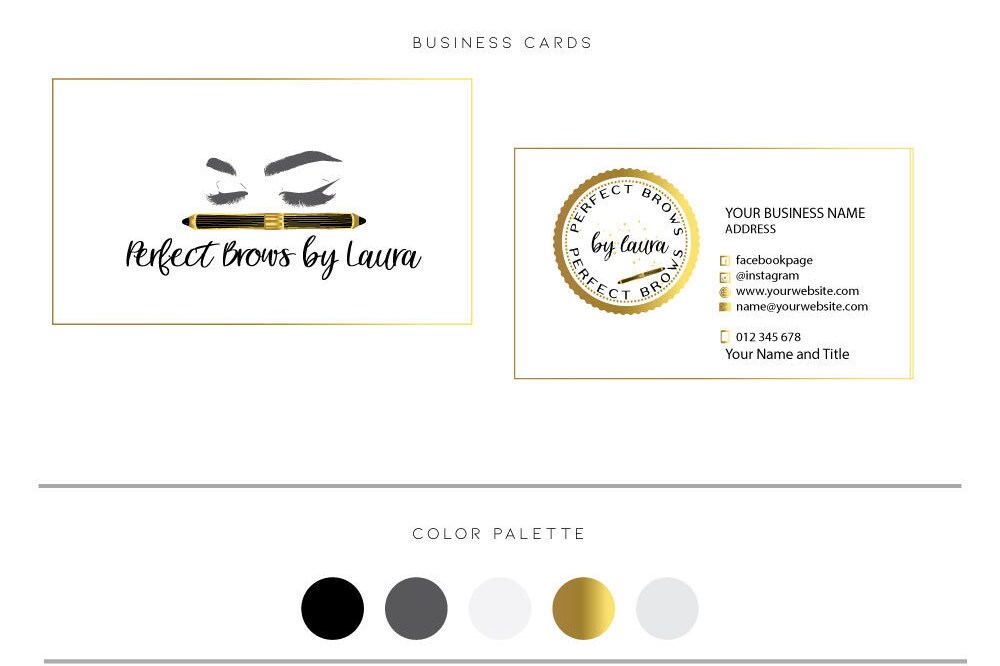 Microblading Brow Logo Microblading Logos Beauty Logo Beauty - Etsy