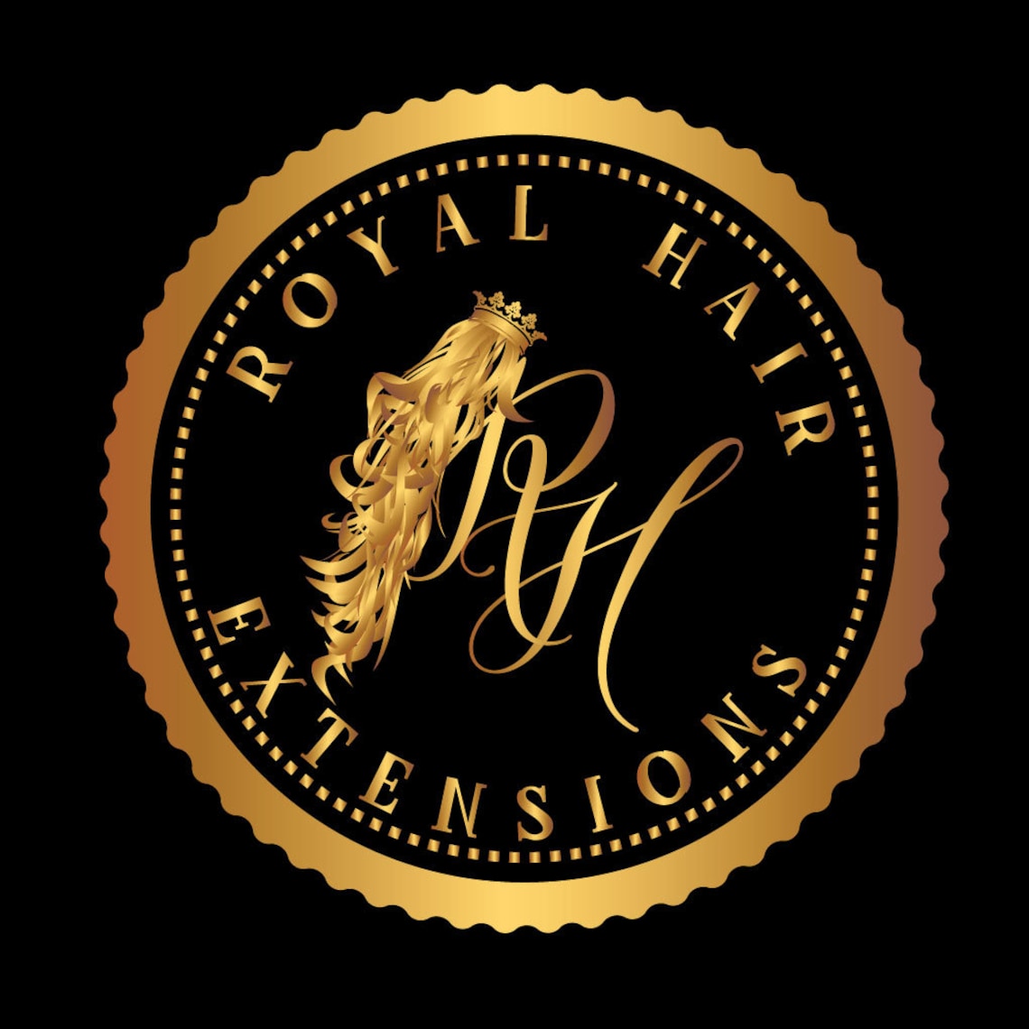 Hair Logo Design Hair Extensions Logo Beauty and Makeup | Etsy