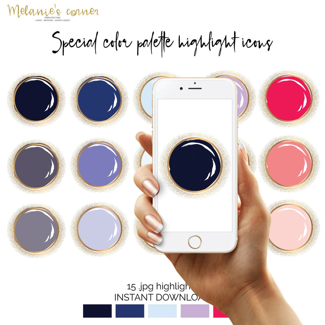 Instagram Highlights, Custom Color Highlight Icons C1 - Etsy