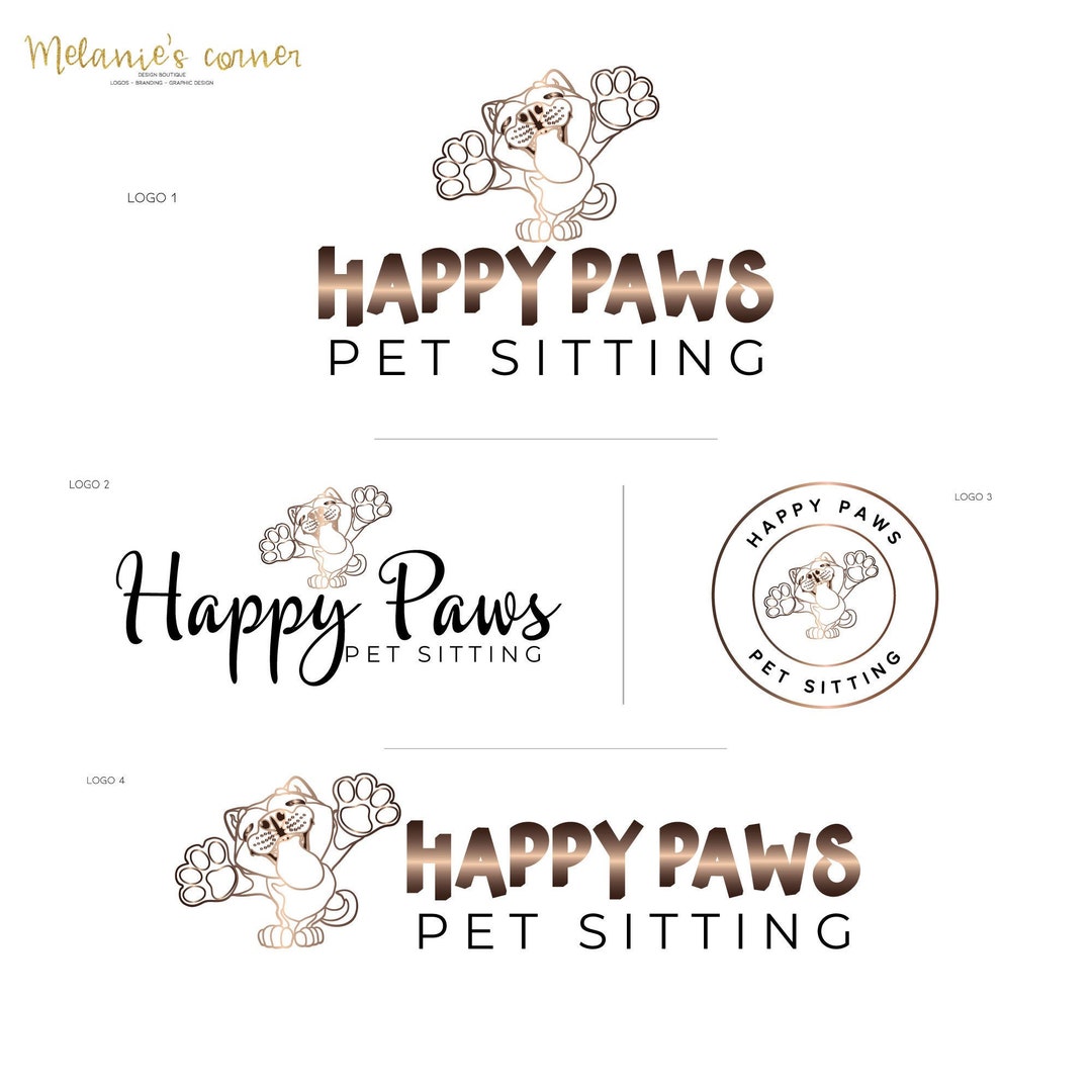 Pet Sitting Logo Design 438 - Etsy