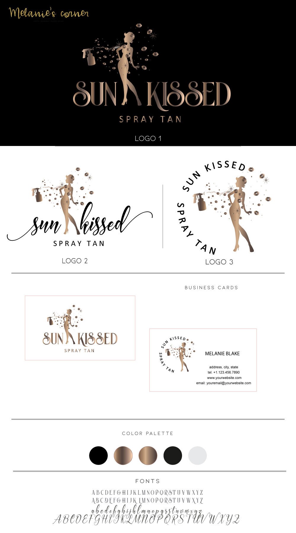 Spray Tan Logo Mobile Tanning Logo 350 | Etsy