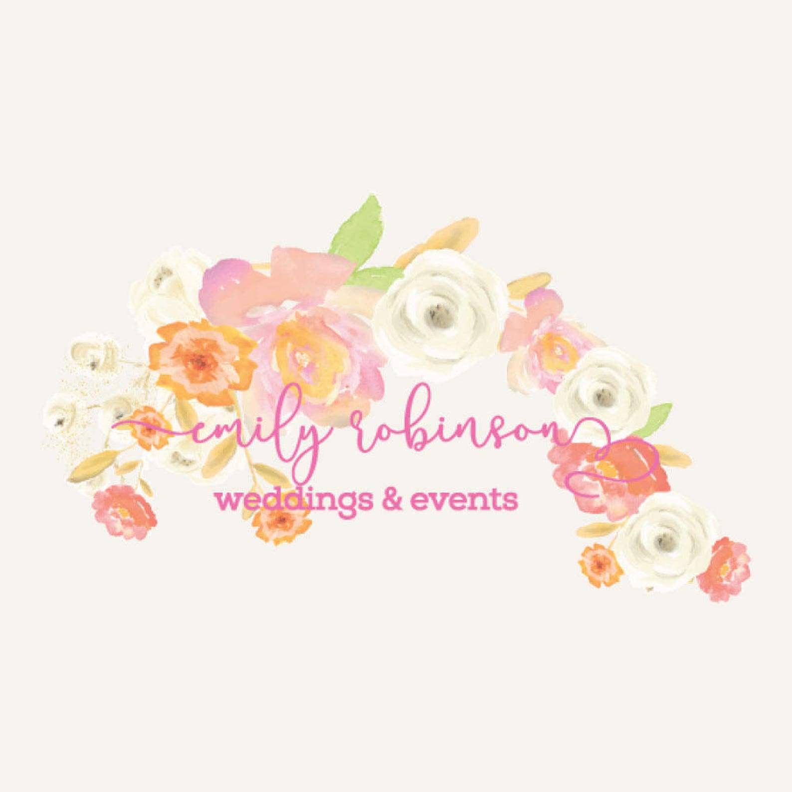 Wreath Logo Floral Logo Events Planner Logo Event Designer - Etsy