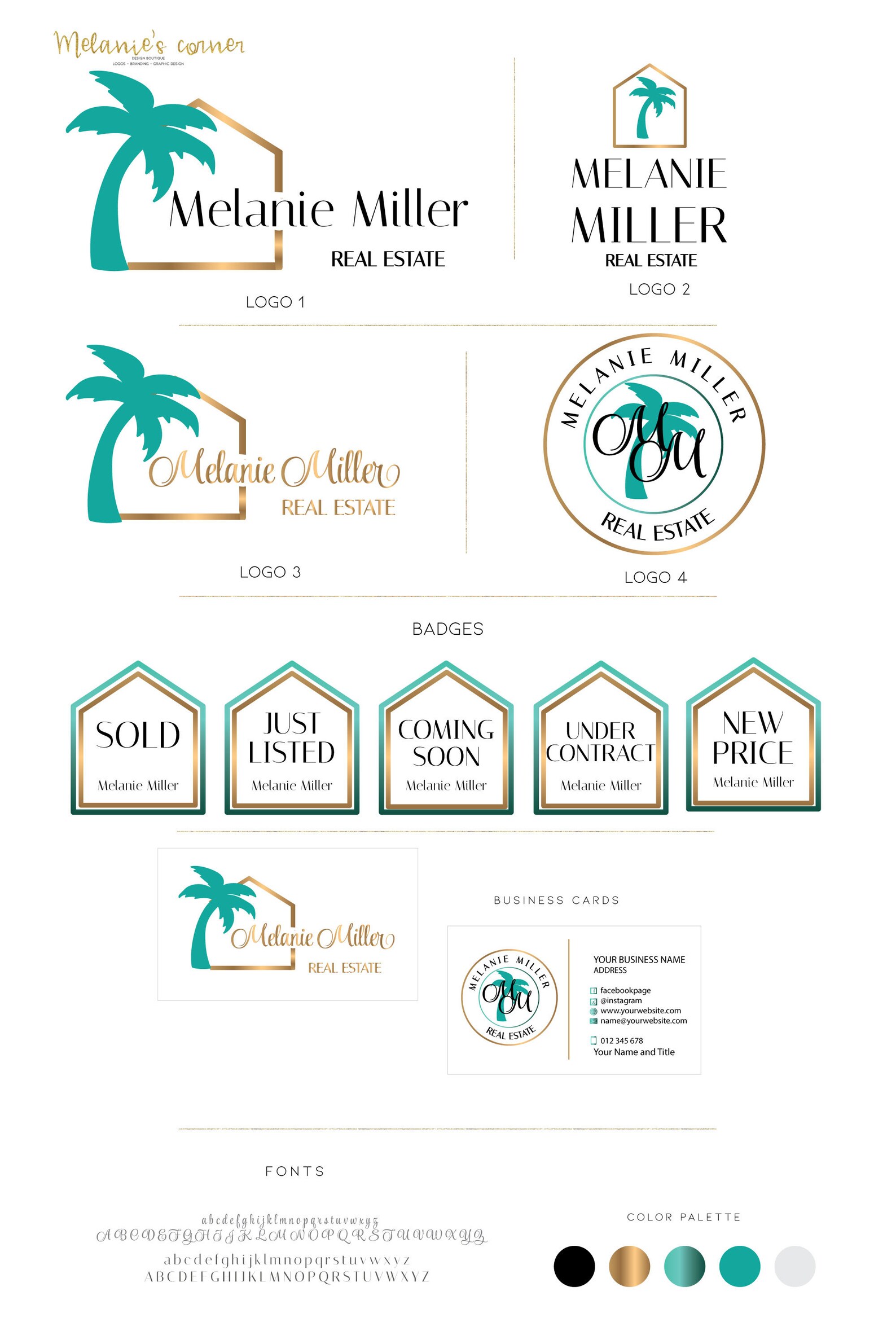 Real Estate Logo With Palm Tree 396 - Etsy
