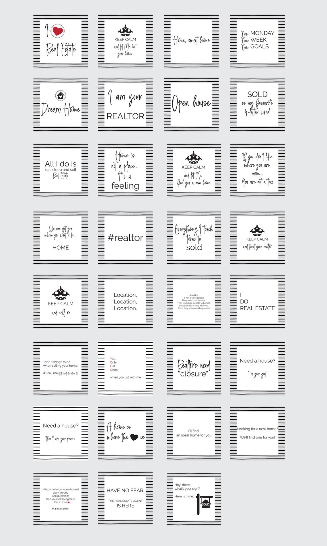 Instagram Post Instagram Post Pack Instagram Post Set for - Etsy