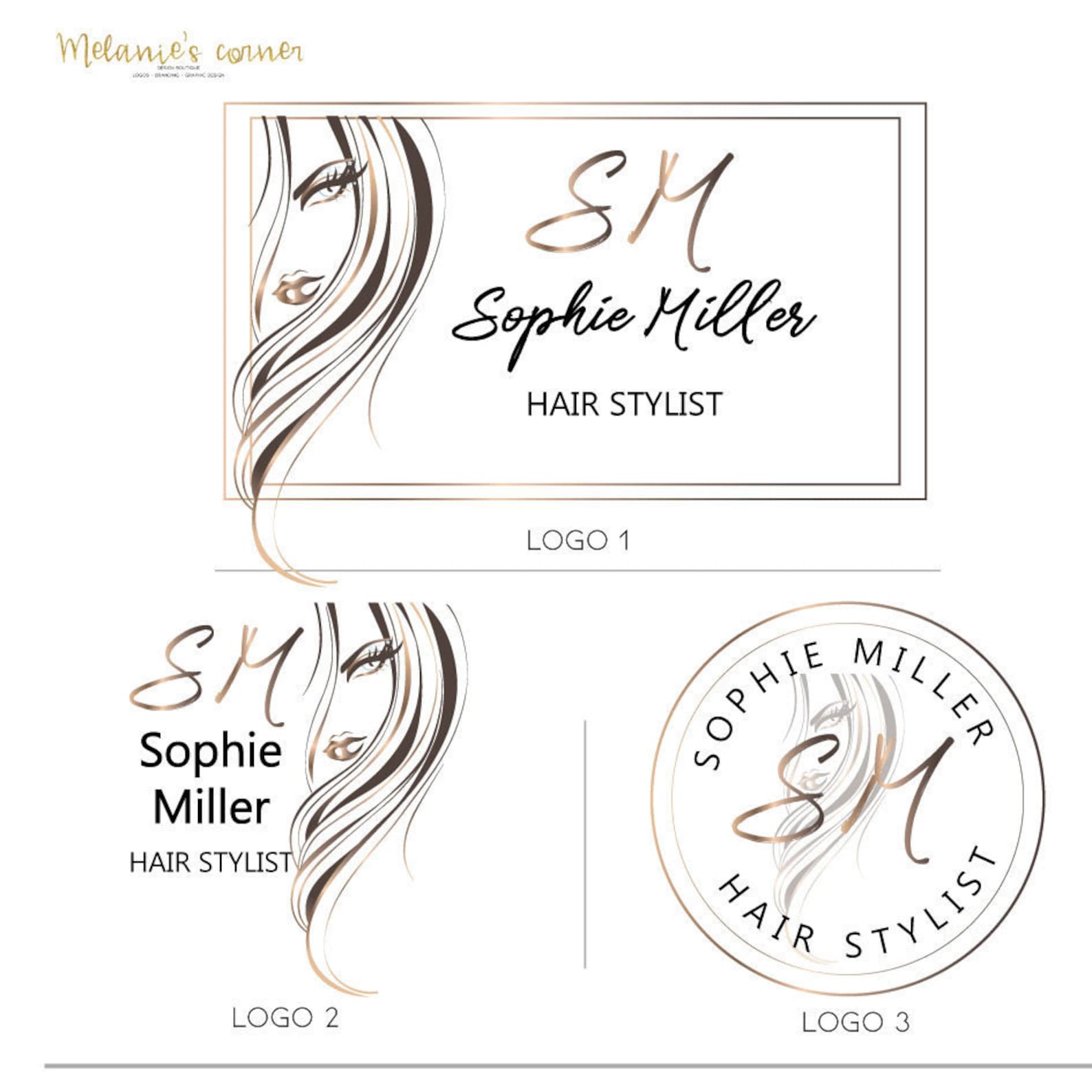 Hair Salon Logo, Hairstylist Logo Design, Hair Logo Design, Beauty ...