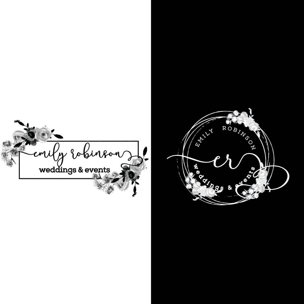 Wreath Logo Floral Logo Events Planner Logo Event Designer | Etsy