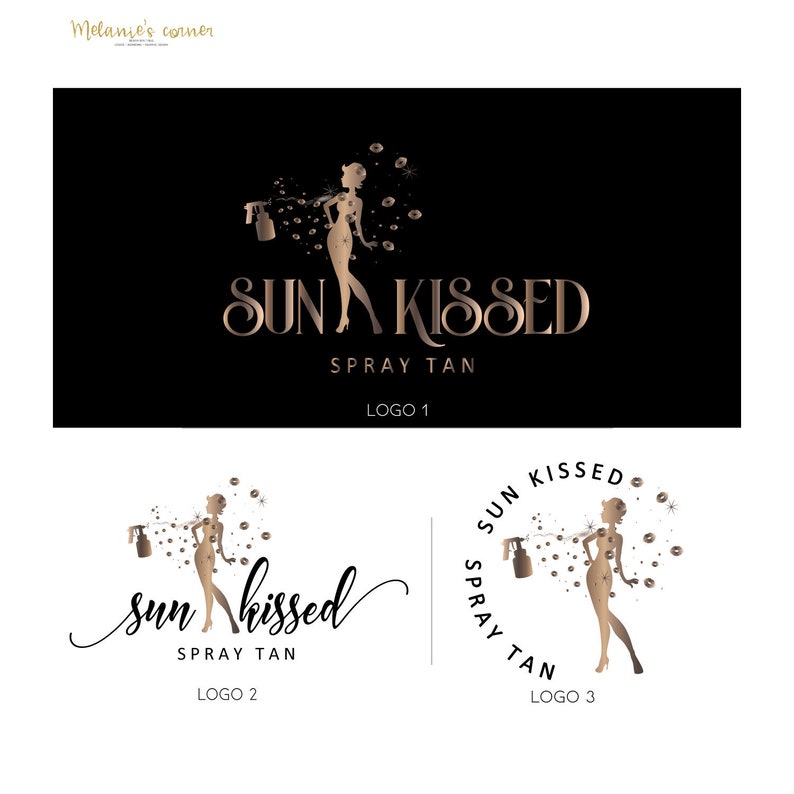 Spray Tan Logo Mobile Tanning Logo 350 | Etsy