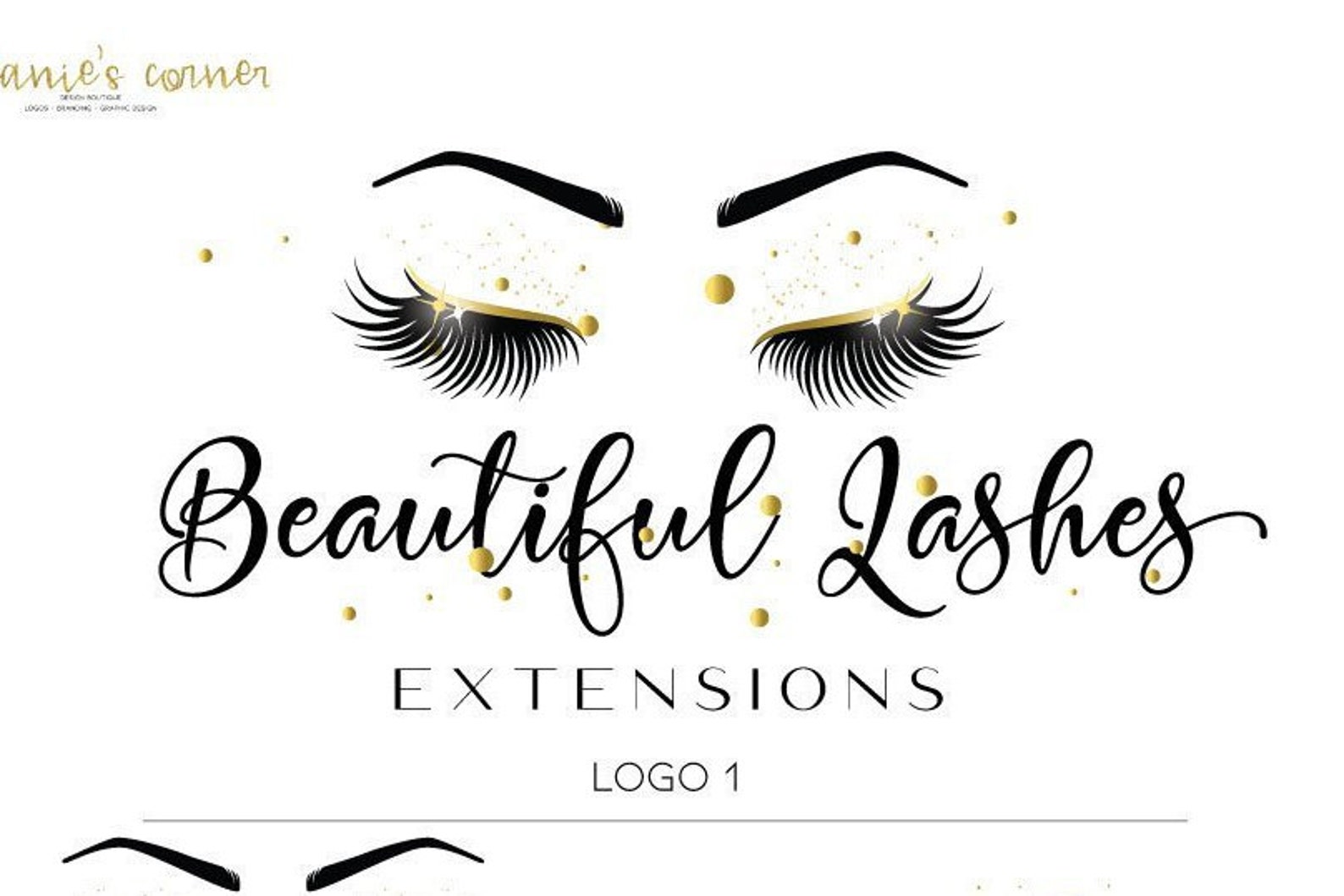 Lash Logo Lashes Logo Eyelash Extensions Logo Beauty Logo | Etsy