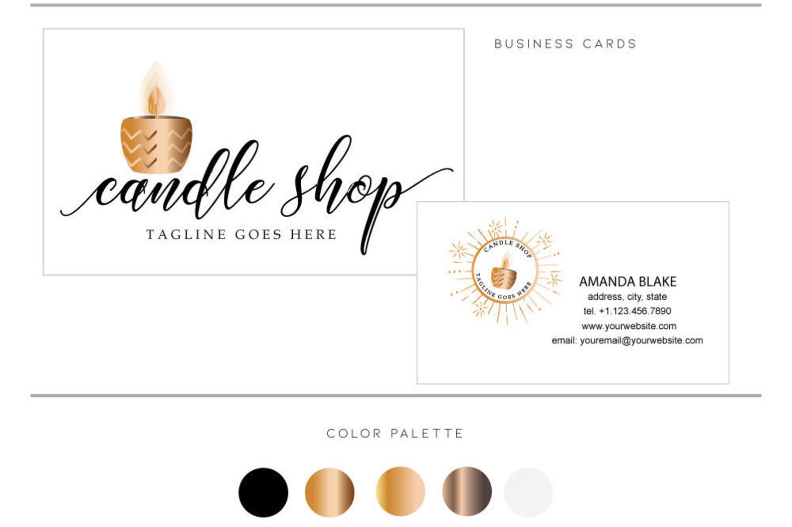 Logo Design Candle Candle Logo Design Candle Making Logo | Etsy