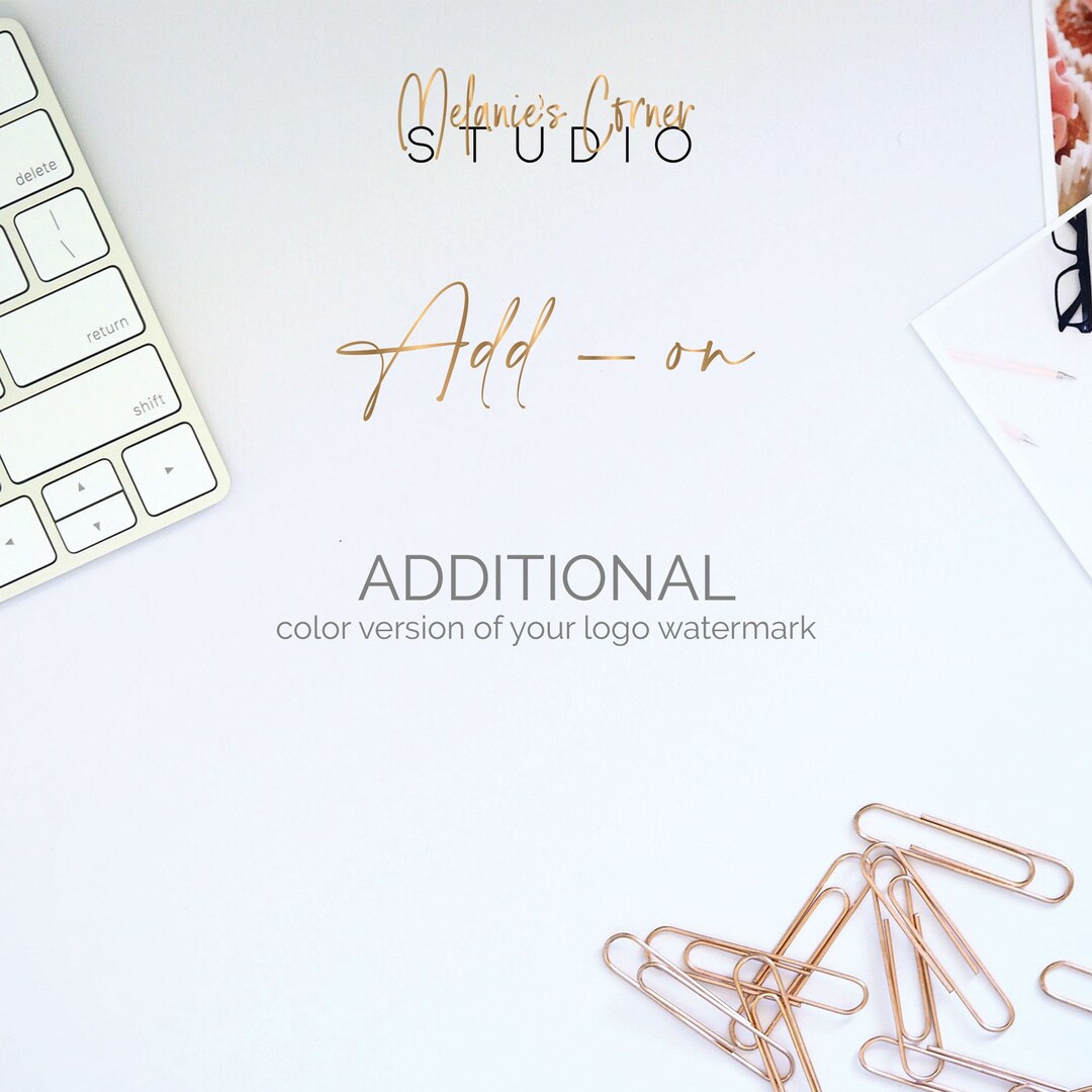 Additional Logo Color, Watermark Add-on (PNG File) - Etsy