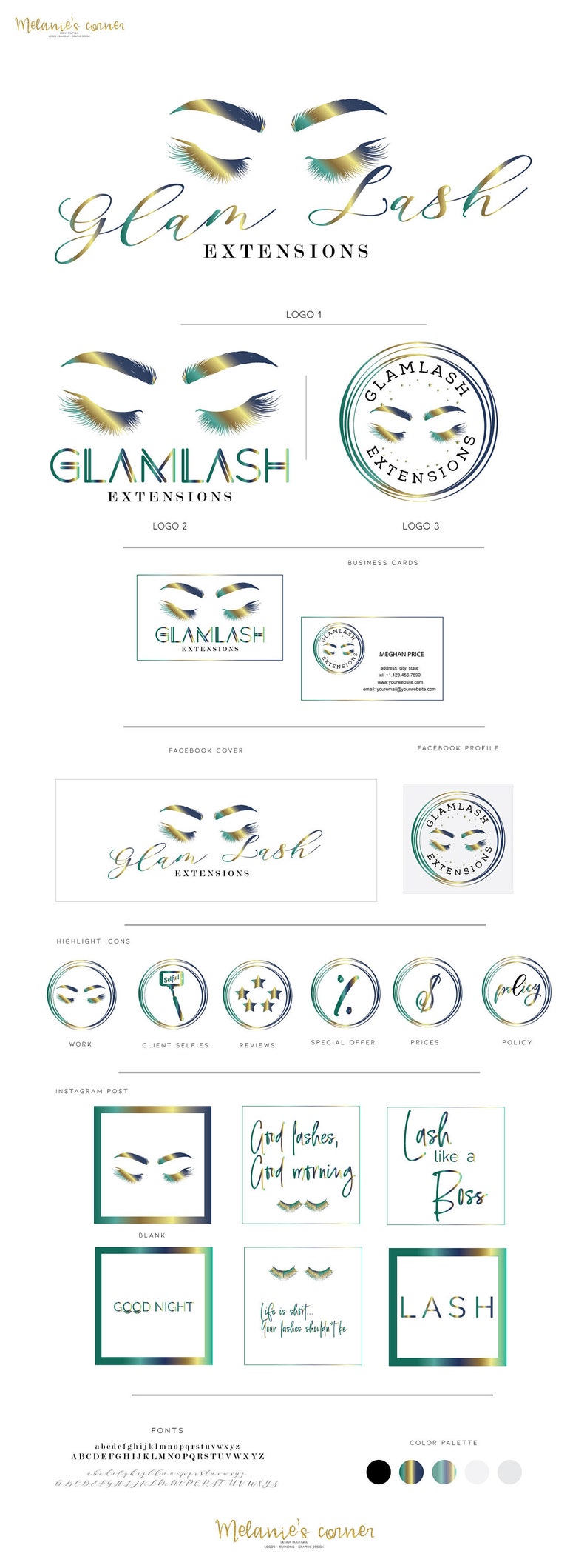 Lash Logo, Eyelash Logo, 389 - Etsy