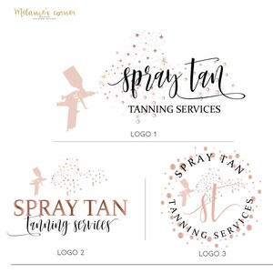 Spray Tan Logo, Mobile Tanning Logo 217 - Etsy
