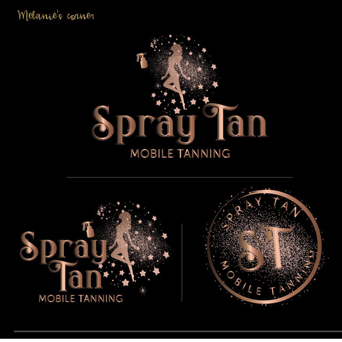 Mobile Tanning Logo Spray Tan Logo 288 | Etsy