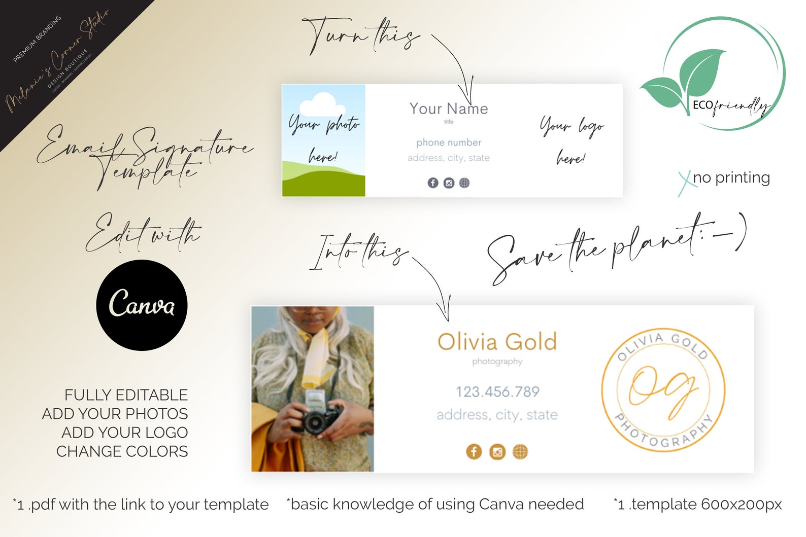 Email Signature Template 01 | Etsy