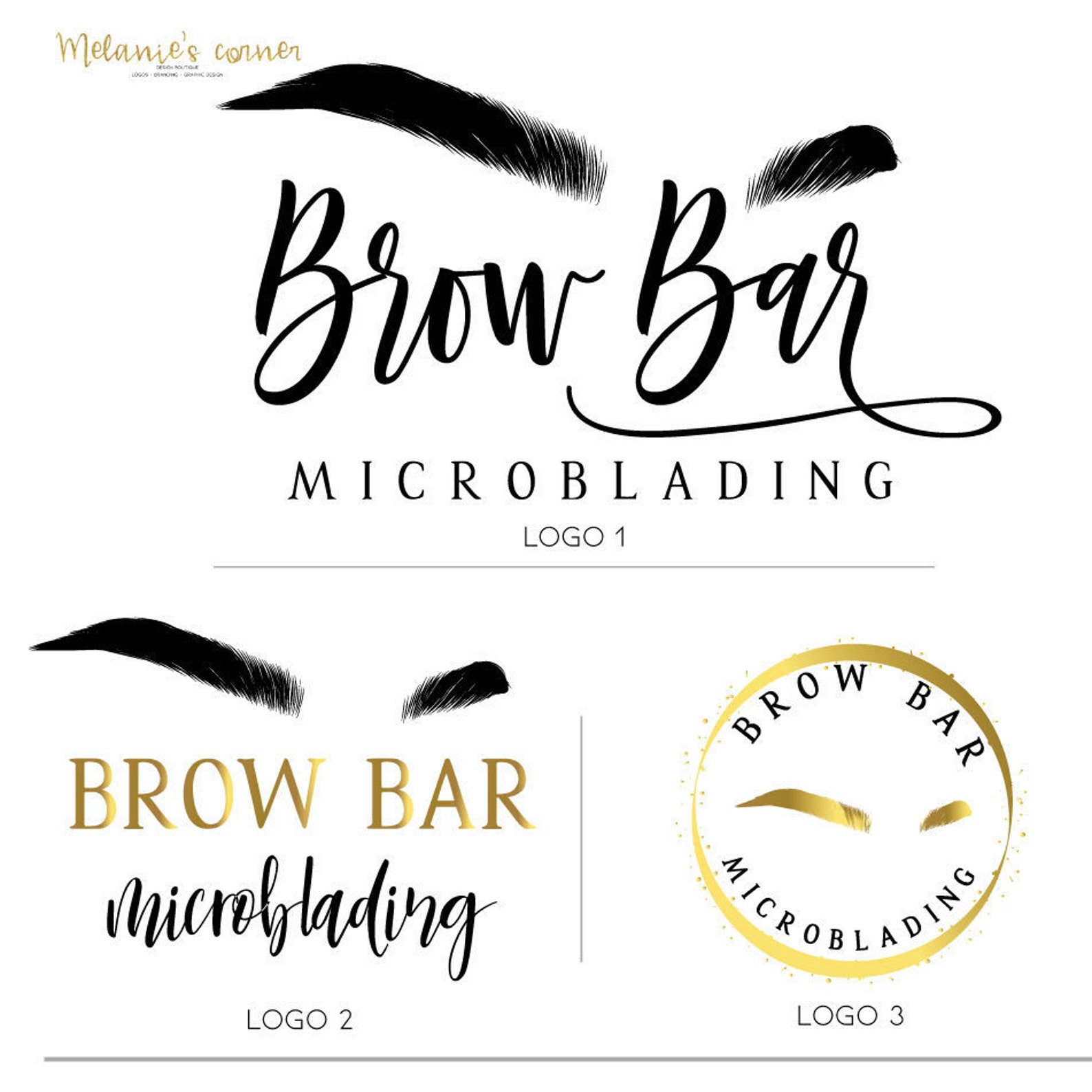 Brow and Microblading Logo. Branding Logo 293 | Etsy